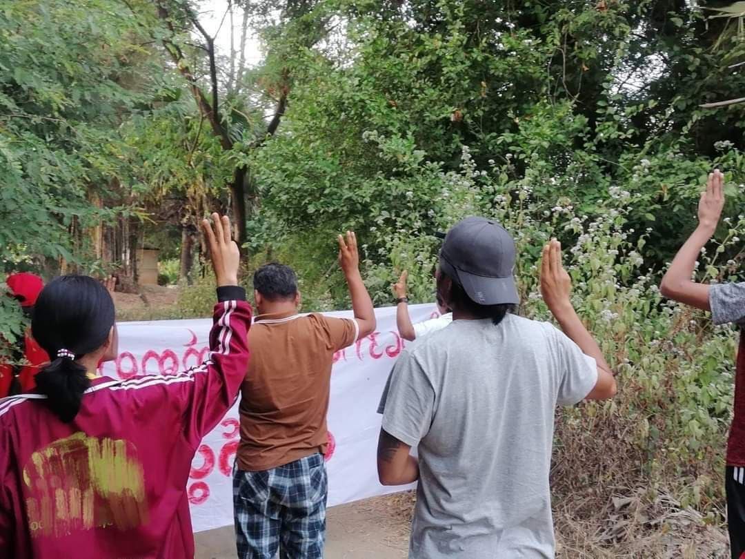 ကလေးမြို့ ပင်မသပိတ် အင်အားစုများ ဖက်ဆစ် စစ်တပ် တော်လှန်ရေး ဆန္ဒပ