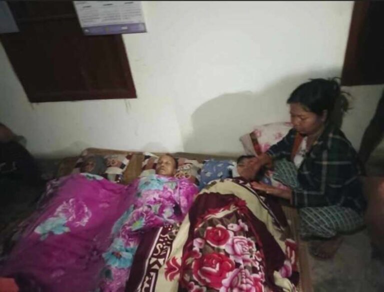 ကလေးမြိုပေါ်တွင် စစ်တပ်က ပစ်ခတ်သော လက်နက်ကြီးကျည်ထိမှန်၍ ပြည်သူ ၃