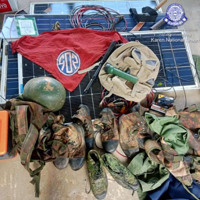 သရက်ချောင်းမြို့နယ်၊ မင်းဒပ်ရွာ ဘုန်းကြီးကျောင်းတွင် အထိုင်ချ တပ်စ ...